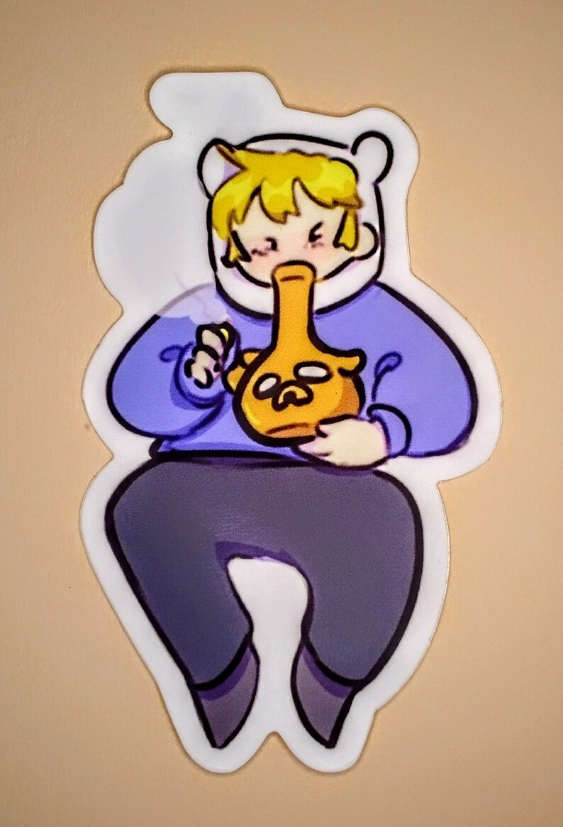 3 Vinyl Finn and Jake Bong Sticker Adventure Time Waterproof - Etsy