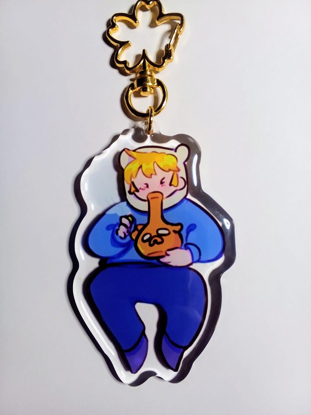 Finn and Jake Bong Keychain | Double Sided 2.5" Epoxy | Adventure Time ...