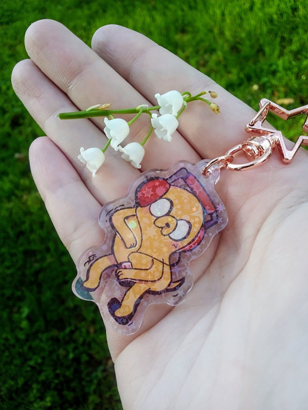 Dancing Jake the Dog Acrylic Double-sided Keychain 2.5" | Adventure ...