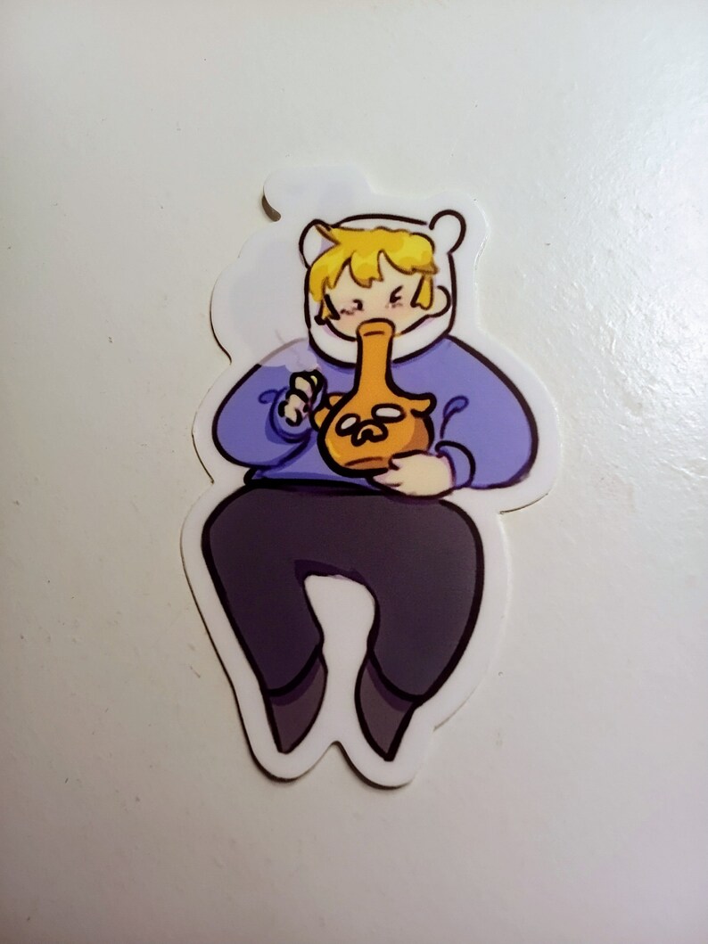 3 Vinyl Finn and Jake Bong Sticker Adventure Time Waterproof - Etsy