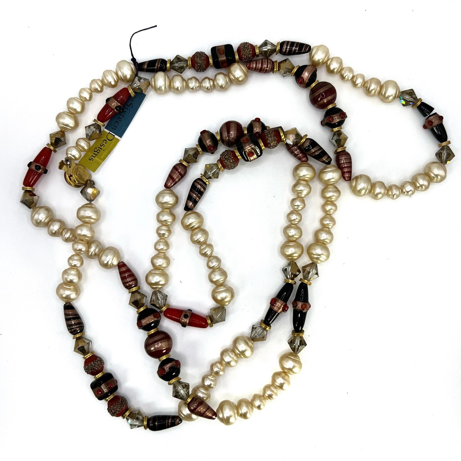 Opera Length Strand of Vintage Glass Beads - Etsy