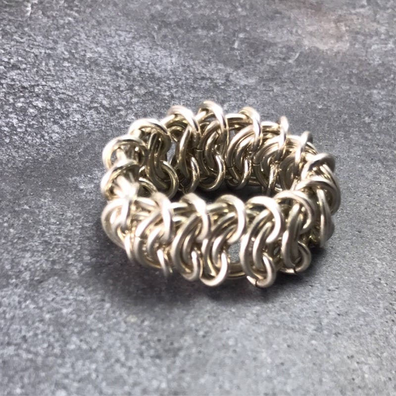 Chain Maille Ring - Etsy