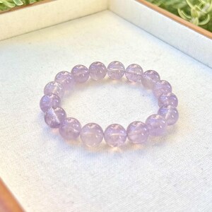 Lavender Color Amethyst Beads Bracelet, Amethyst Bracelet, Genuine ...