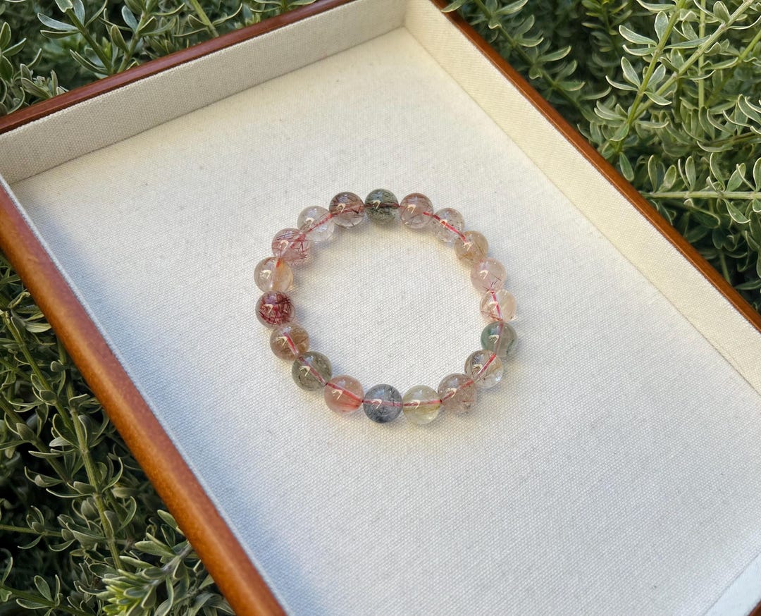Summer Special, Multi Color Rutilated Quartz Bracelet, Natural Crystal ...