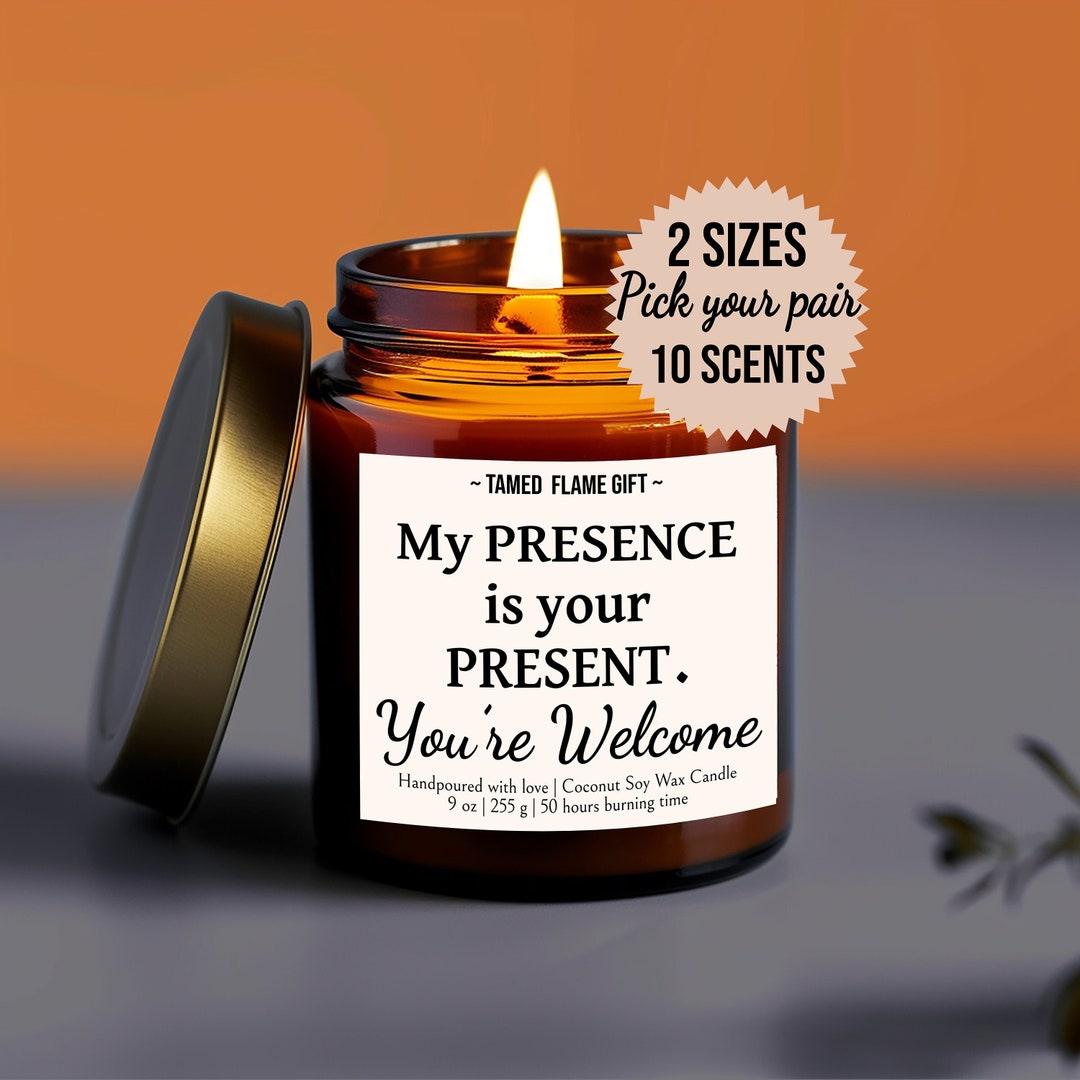 My Presence is Your Present Funny Quote Humorous Gift Unique Home Decor ...