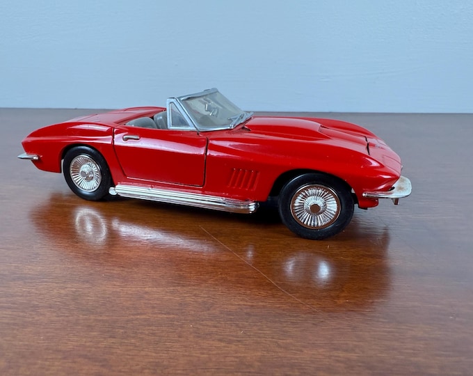 1967 Chevrolet Corvette Red Convertible 1:24 Die Cast Model #68024 - Etsy