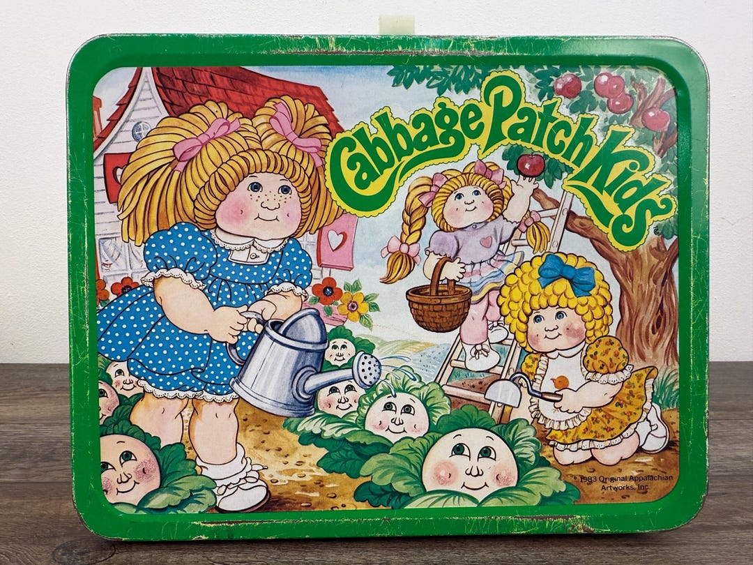 1983 Cabbage Patch Kids Metal Lunch Box No Thermos - Etsy