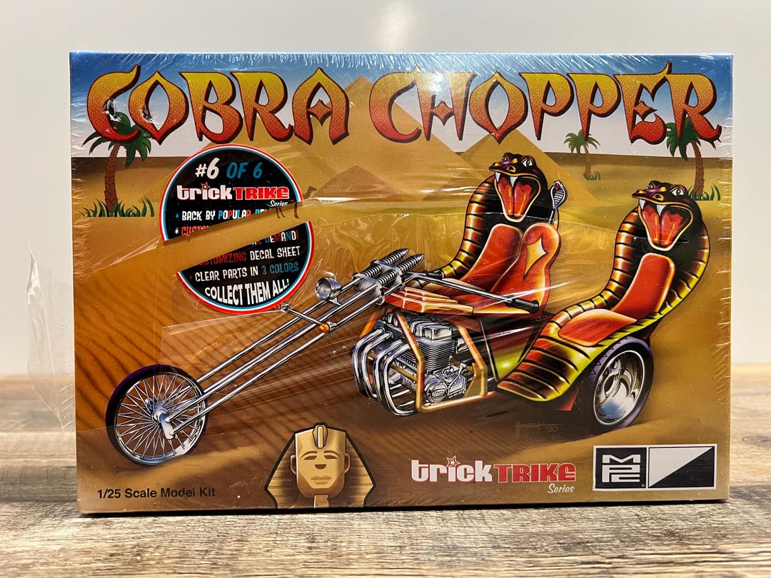 MPC Cobra Chopper Trick Trike Model Kit – 1/25 Scale Sealed Custom ...