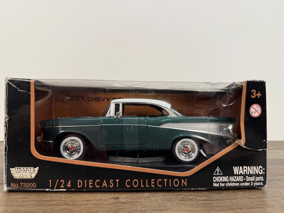 1957 Chevy Bel Air Diecast Car: 1/24 Scale Classic Chevrolet Model - Etsy