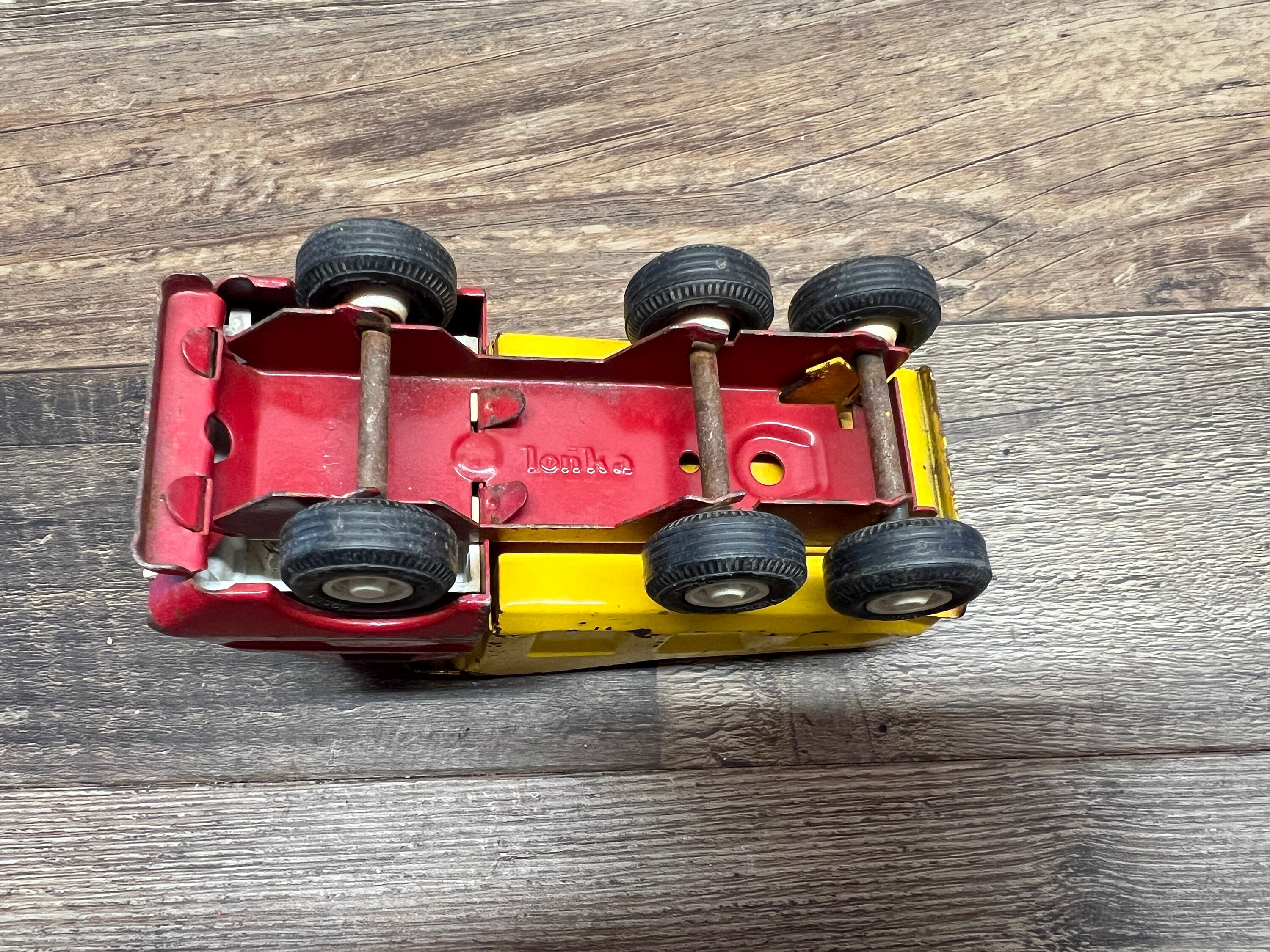 Tonka Mini Dump Truck Red and Yellow Pressed Steel 1970's 5 Inch ...