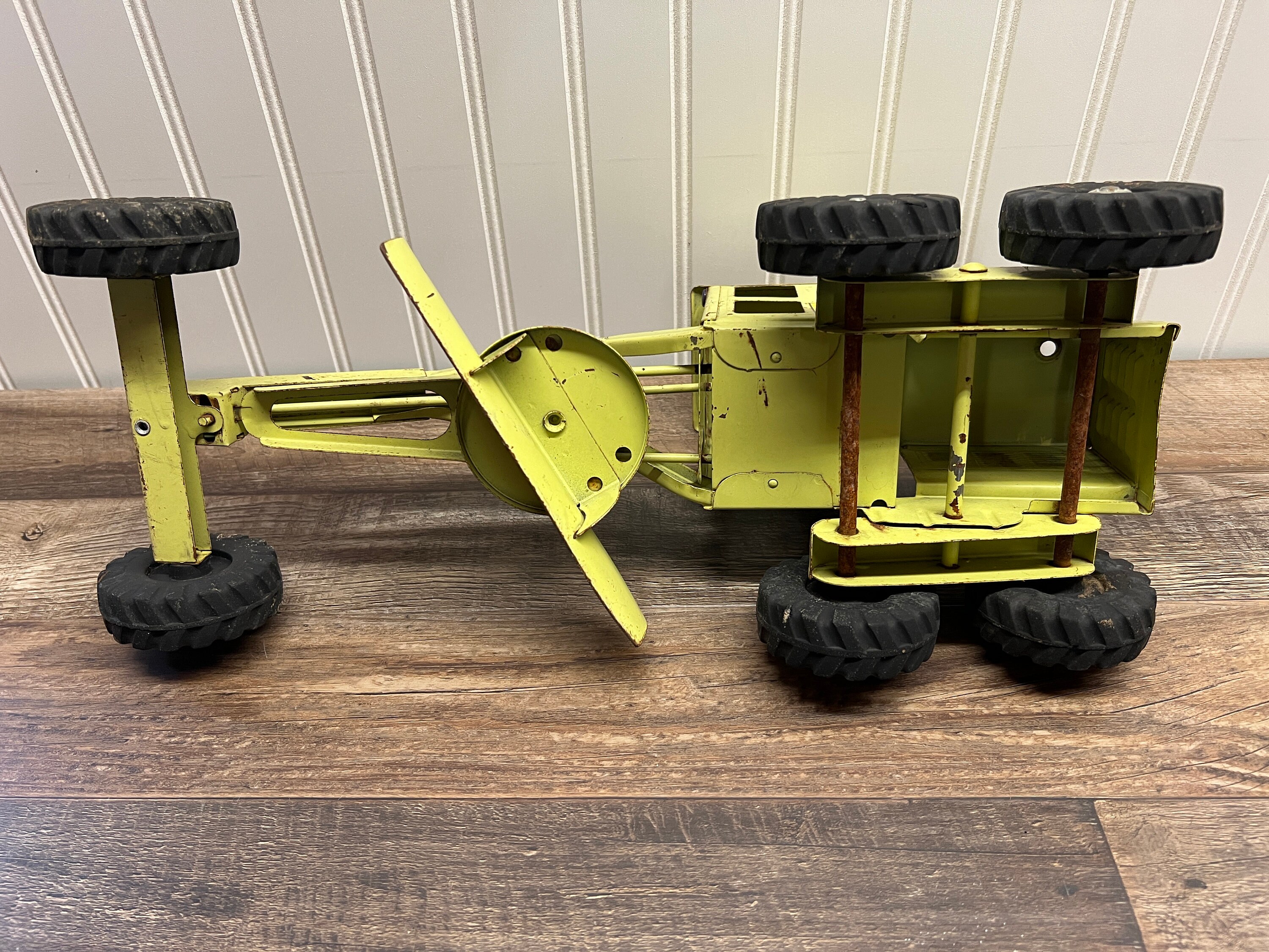 Tonka Road Grader Rare Green Color Hi-way Series Pressed Steel Vintage ...