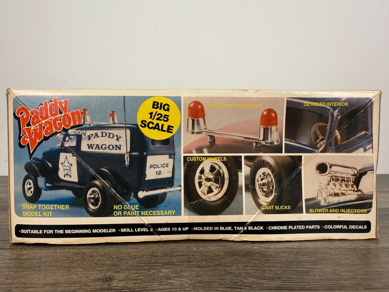 MPC Paddy Wagon Police Willys Panel Van 1/25 Open Box Sealed Parts - Etsy