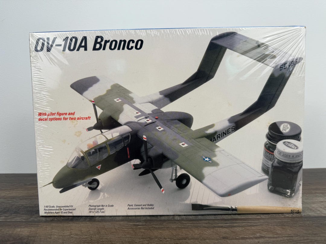 Sealed Testors OV-10A Bronco Model Kit: 1988 Vintage Military Plane - Etsy