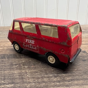 Mini Tonka Fire Chief Van 1970s Vintage Small Tonka Truck - Etsy