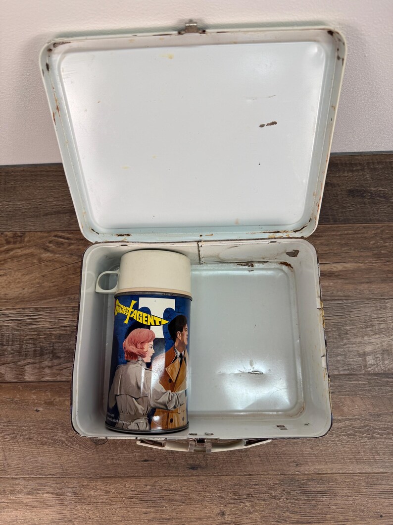 Vintage Lunchbox 1968 Secret Agent Secret Coder King Seeley Metal Spy ...