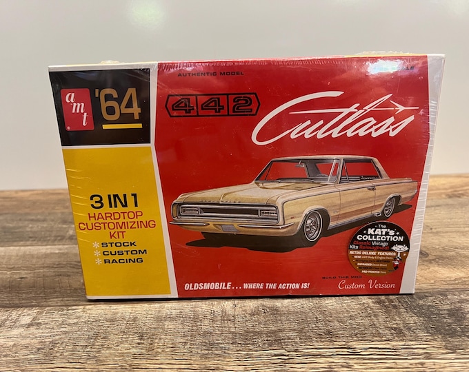 Cutlass 442 1964 Oldsmobile AMT Model Kit 3 in 1 Custom Racing Stock ...