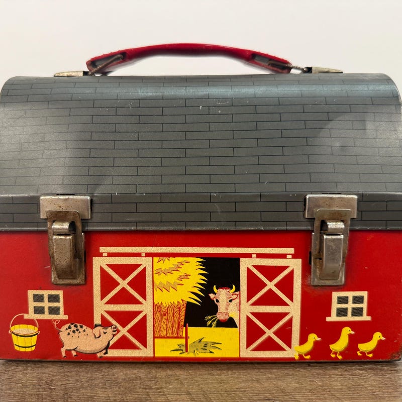 1950s Lunch Box - Etsy
