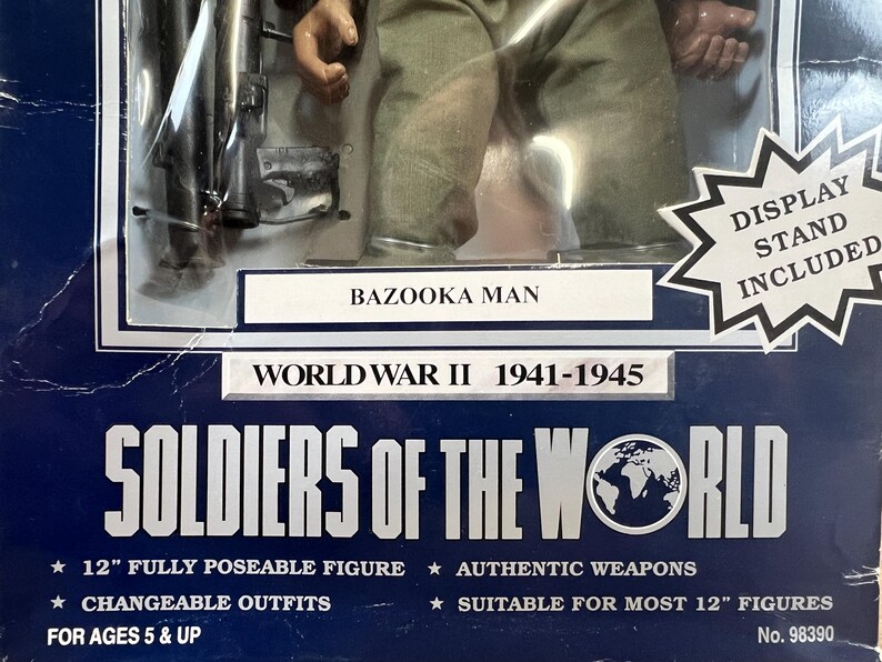 Soldiers of the World WWII Bazooka Man 12 Inch Figure - Etsy