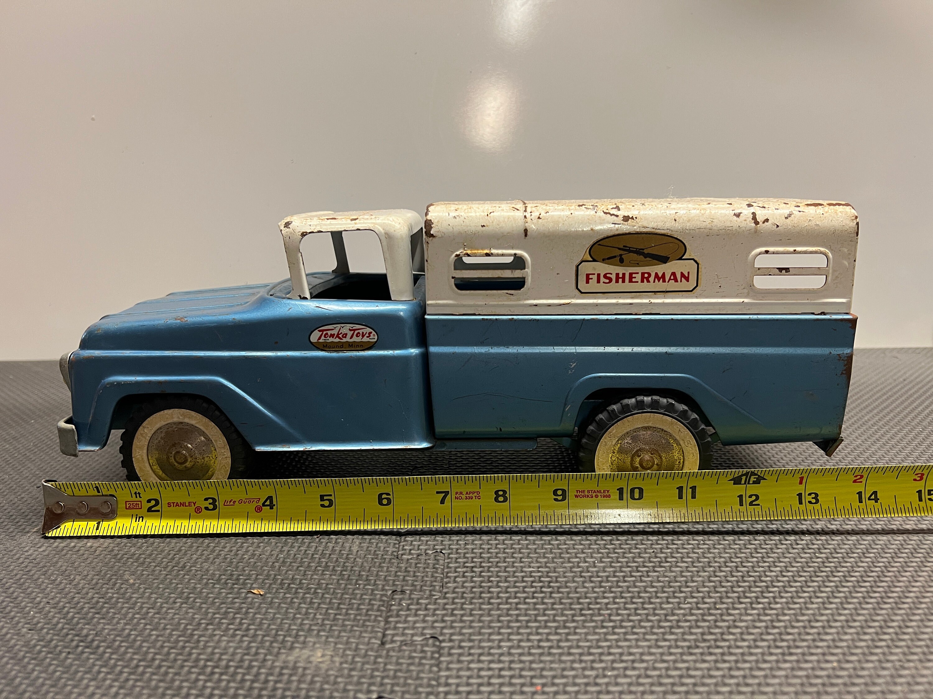 Tonka Fisherman Pickup With Top 1960s Vintage Pressed Steel Collectible ...