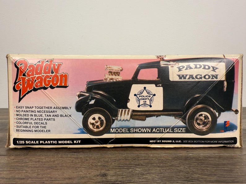 MPC Paddy Wagon Police Willys Panel Van 1/25 Open Box Sealed Parts - Etsy