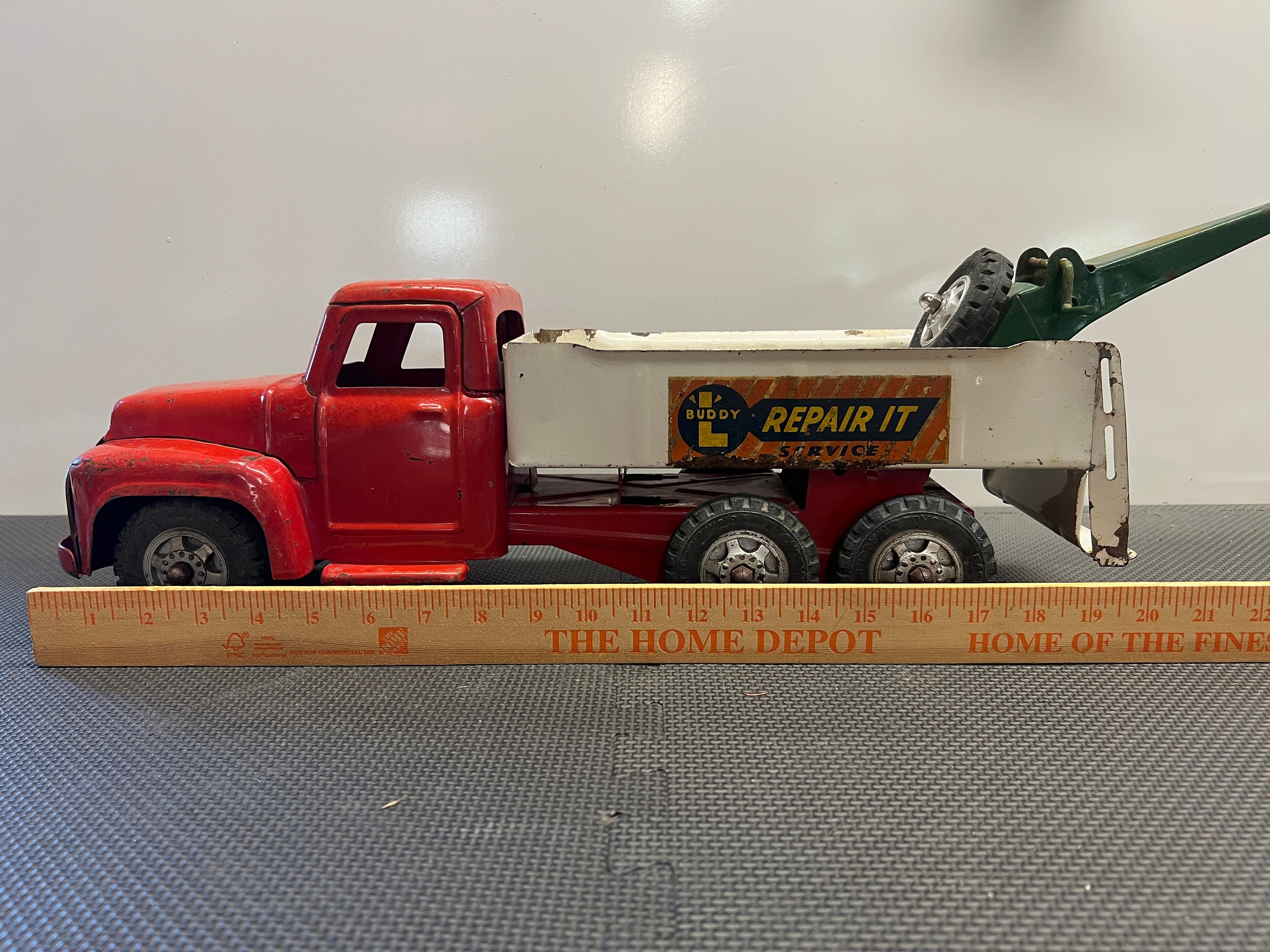 Buddy L Repair It Service Tow Truck Vintage 1950's Pressed Steel Toy - Etsy