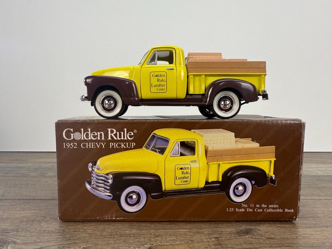 1952 Chevy Pickup Die Cast Bank: Golden Rule Lumber, Limited Edition - Etsy
