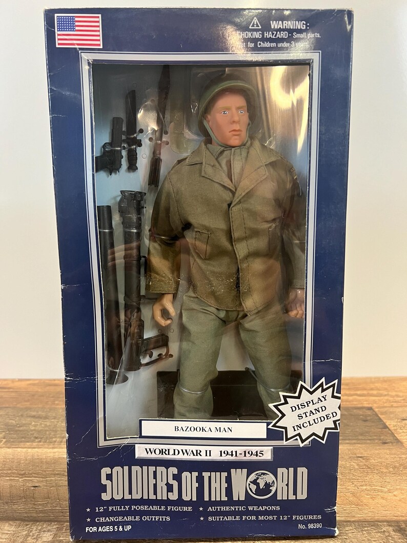 Soldiers of the World WWII Bazooka Man 12 Inch Figure - Etsy