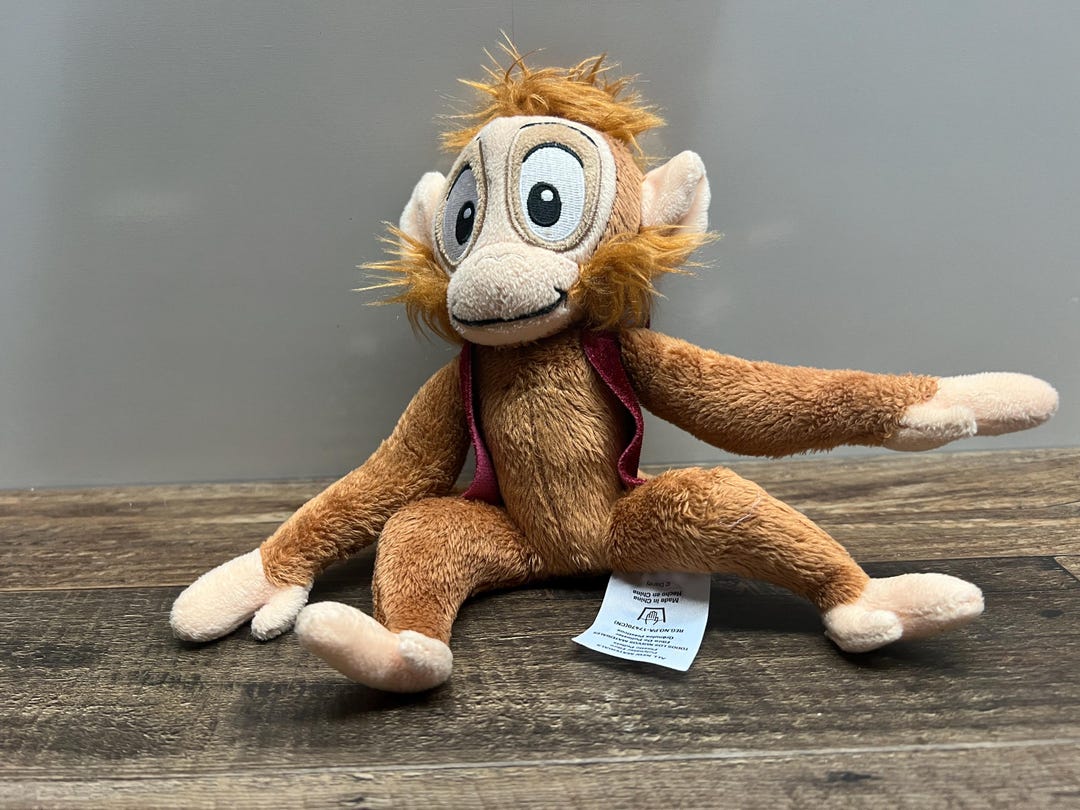 Disney Store Aladdin Abu Monkey Character Plush 12 Stuffed Animal - Etsy