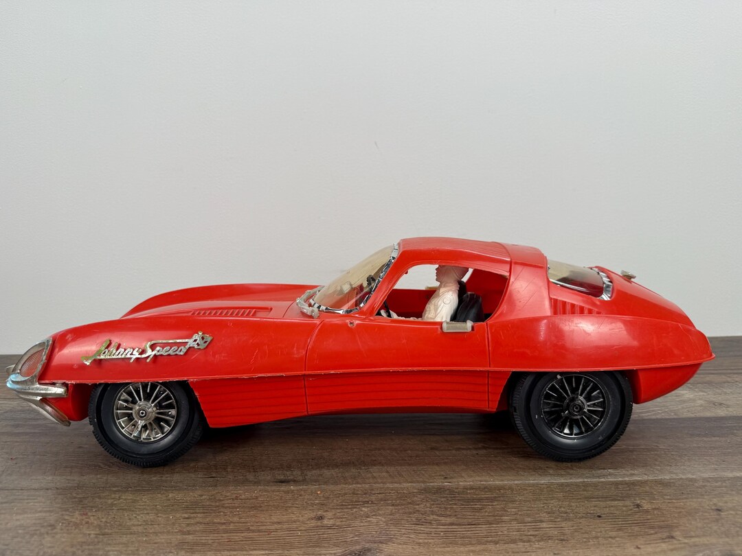 1960s Johnny Speed Jaguar by Topper Toys Vintage Toy Car for Parts or ...