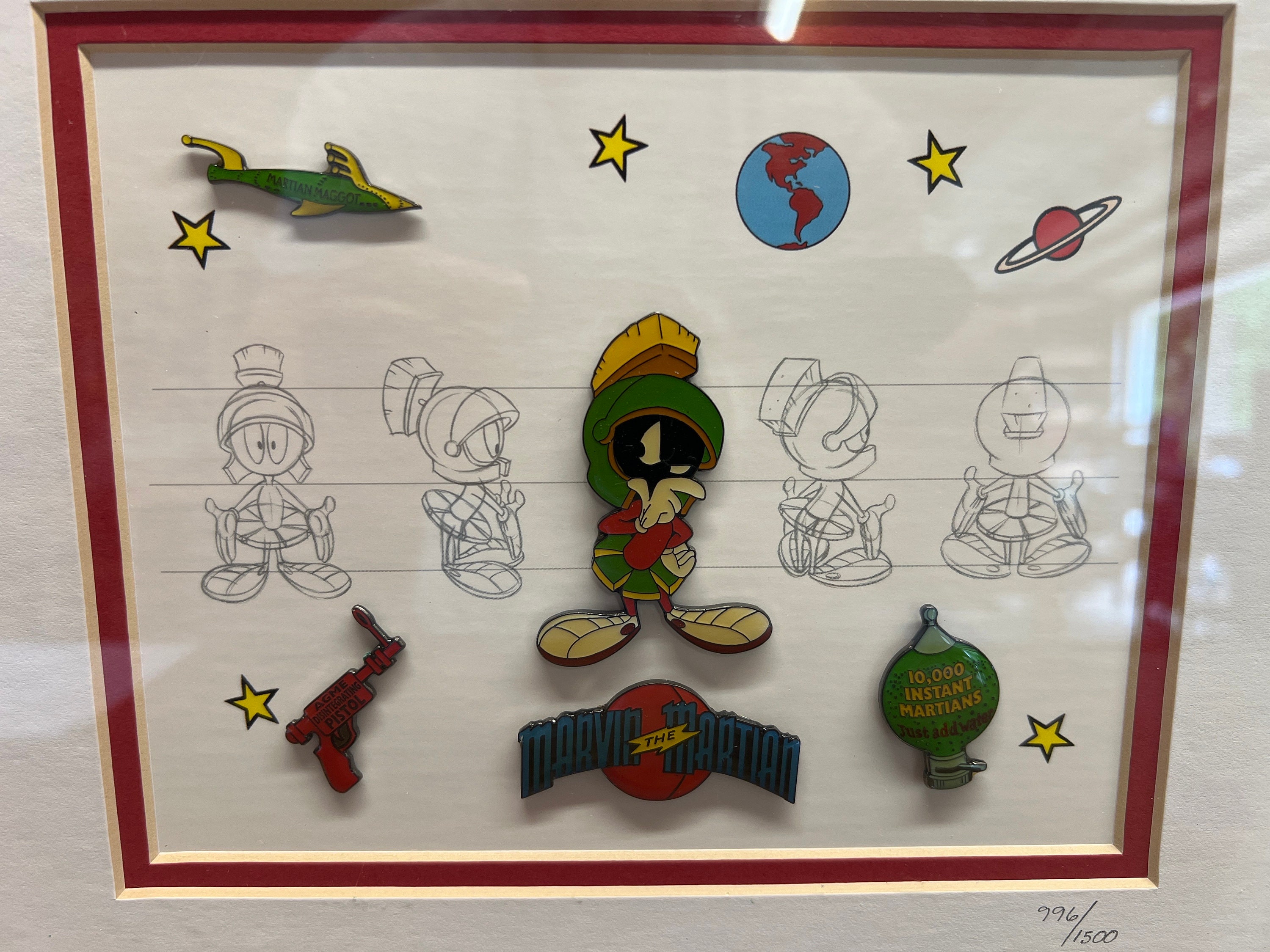 Marvin the Martian Commemorative Pins and Lithograph Set 1999 1 of 1500 ...