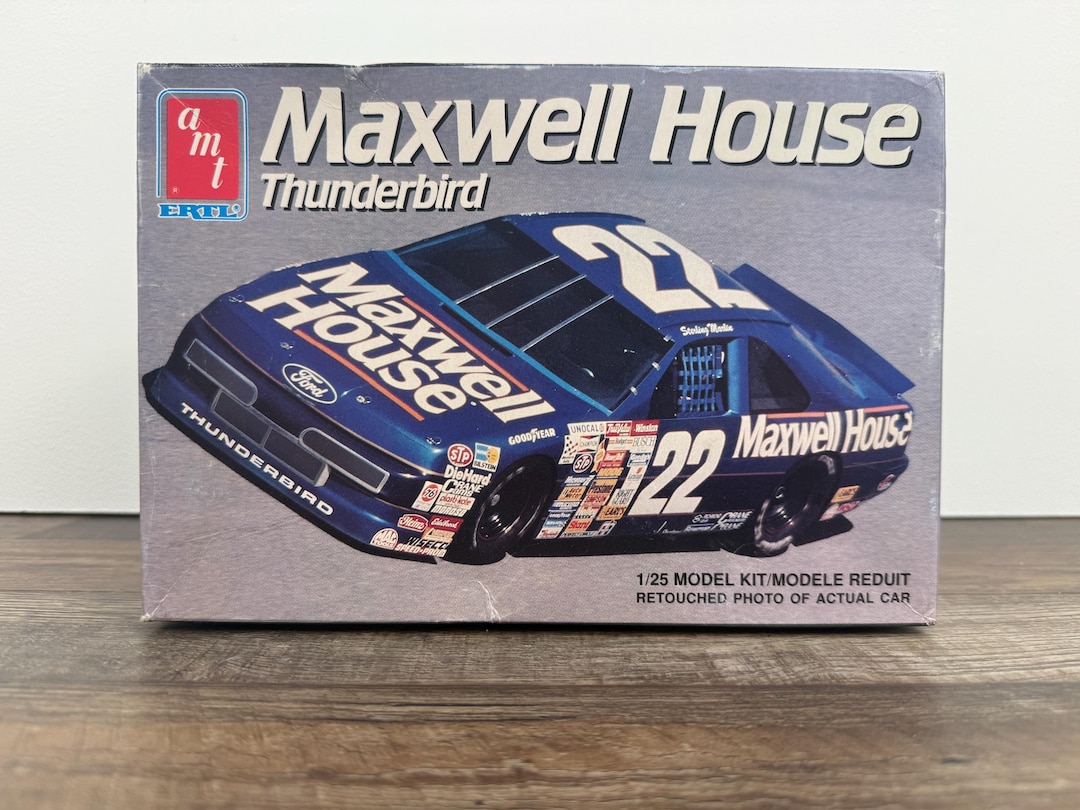 Vintage 1991 Maxwell House Ford Thunderbird Model Car Kit - Etsy