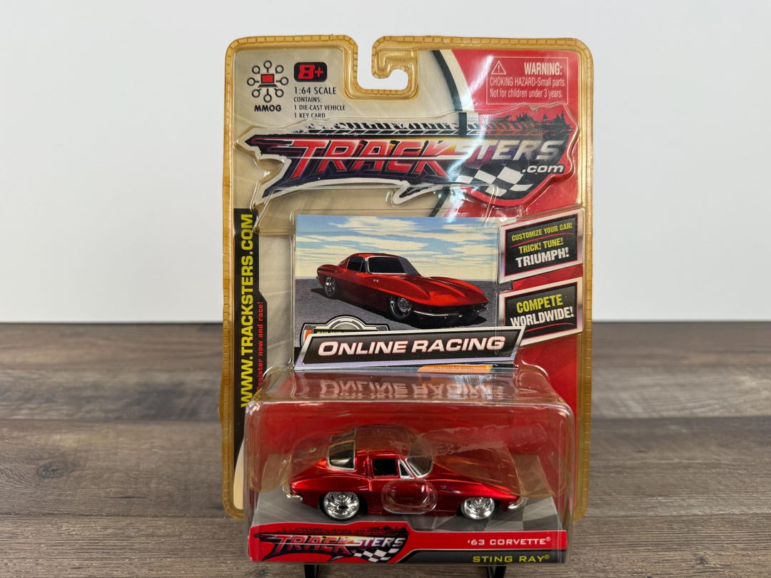 1963 Corvette Sting Ray Red Tracksters Online Racing Collectible Die ...