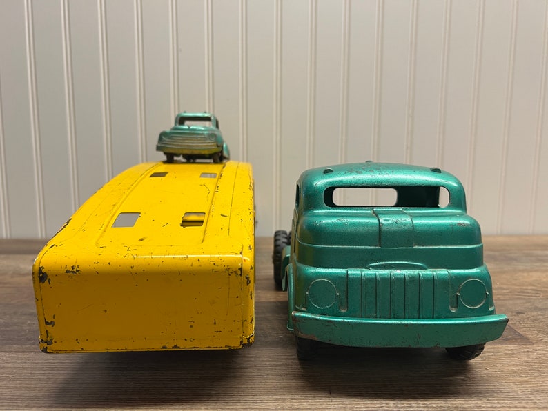 Structo Vintage Truck Auto Transport Car Hauler Truck Car Carrier ...