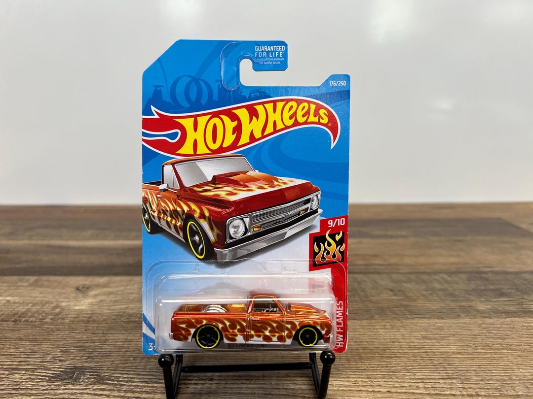 Hot Wheels 67 Chevy C10 HW Flames Collectible 1/64 Die Cast - Etsy
