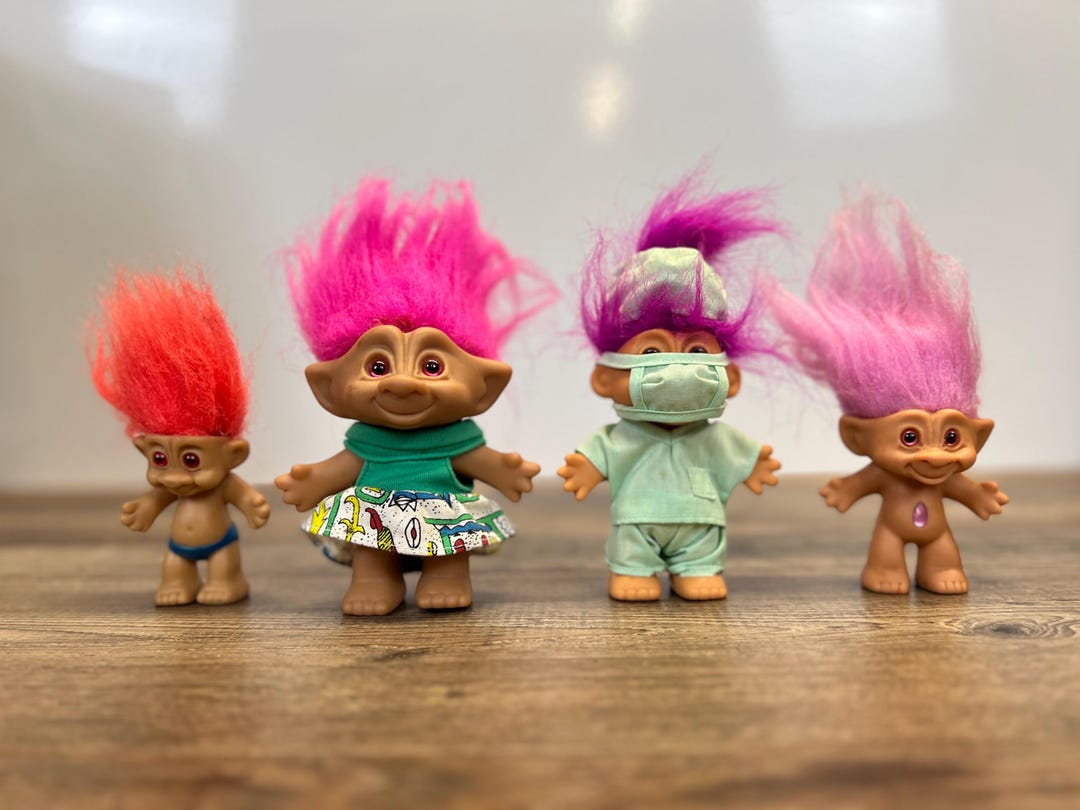 Trolls Set of 5 Vintage Collectibles From the 80s and 90s - Etsy