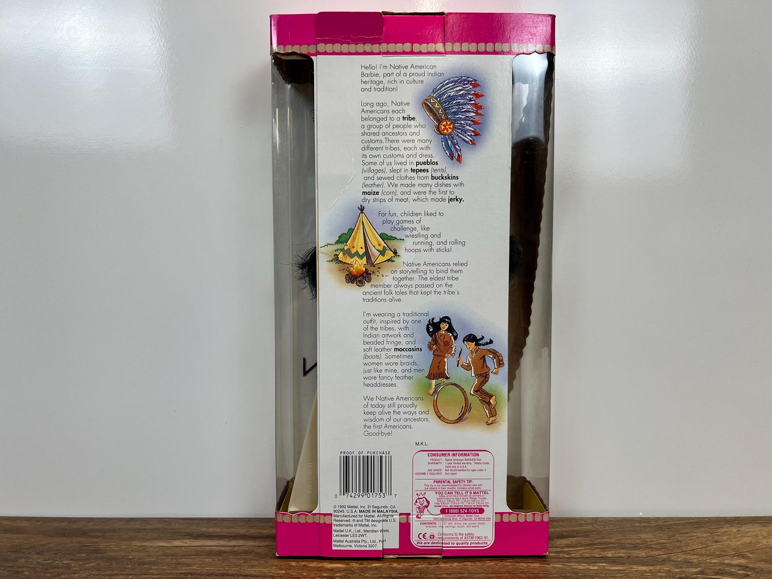 Barbie Doll Native American Dolls of the World Collection 1992 Mattel ...