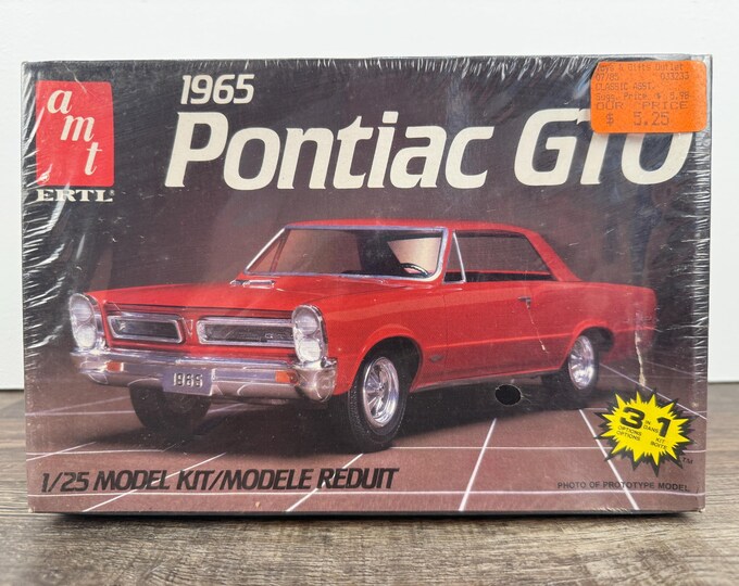 Pontiac GTO 1965 AMT ERTL Sealed Model Kit 1/25 Scale - Etsy