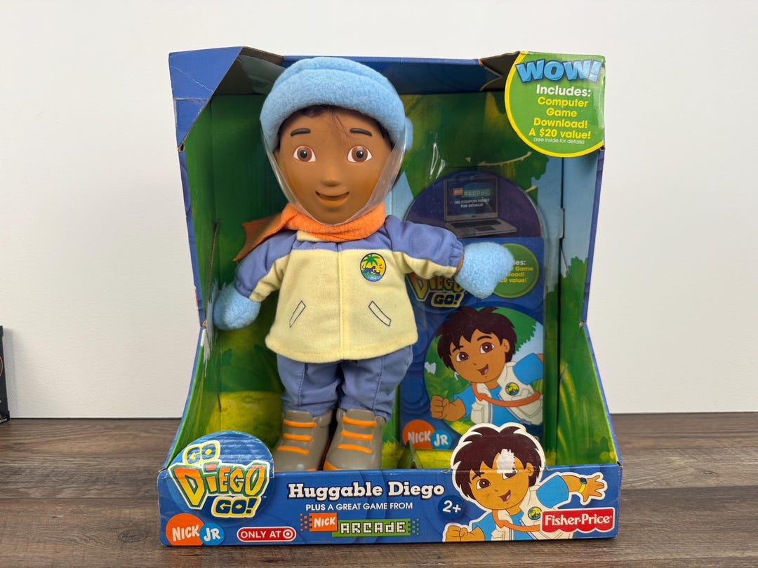 Fisher Price Go Diego Go Huggable Vintage Collectible With Computer ...
