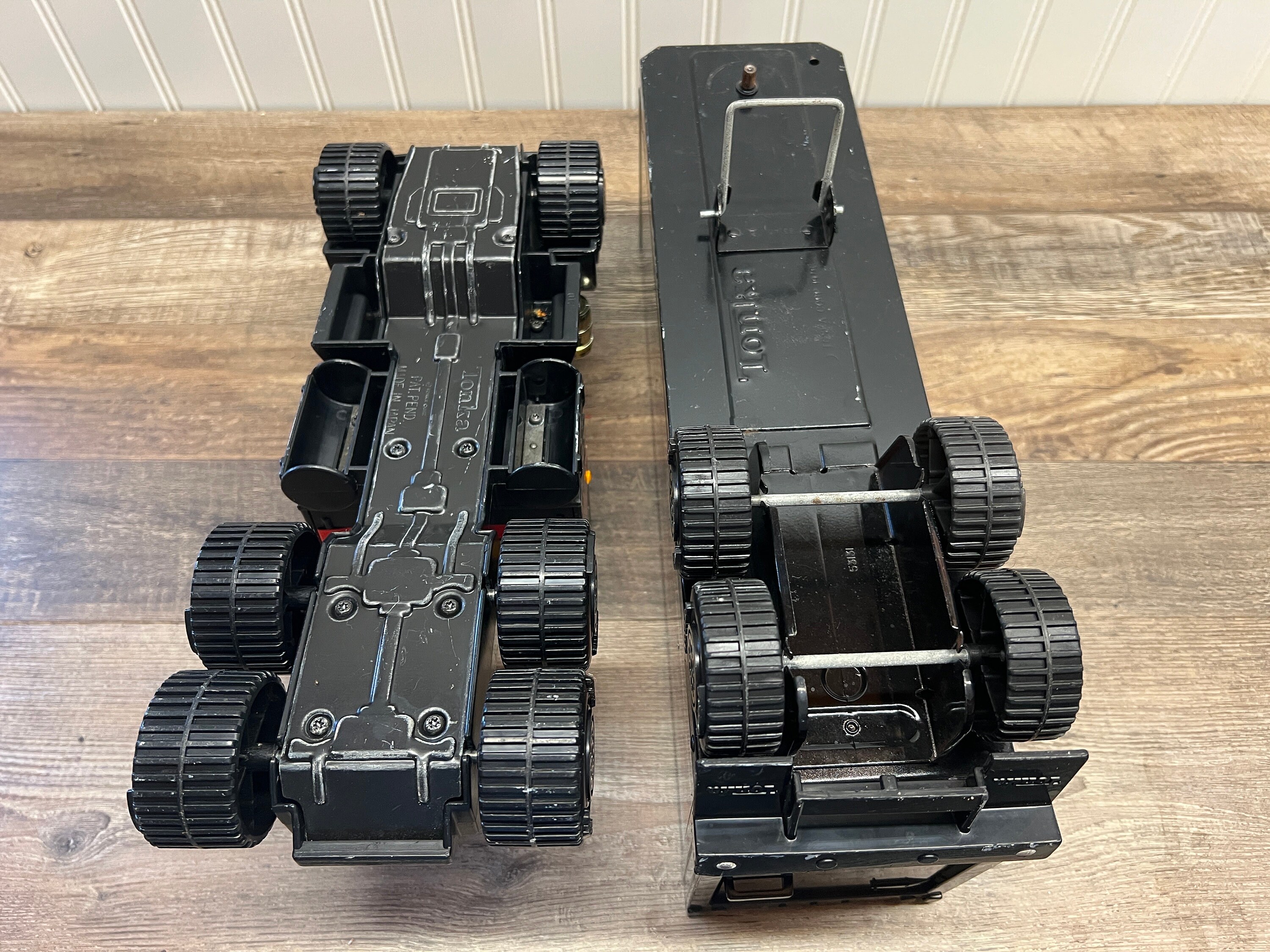 Vintage Tonka Black Hawk 557 Metal Semi Truck With Trailer - Etsy