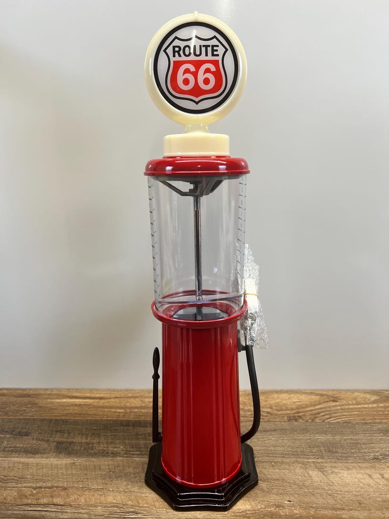 Vintage Route 66 Gas Pump Gumball Machine Candy Dispenser 21.5 New in ...