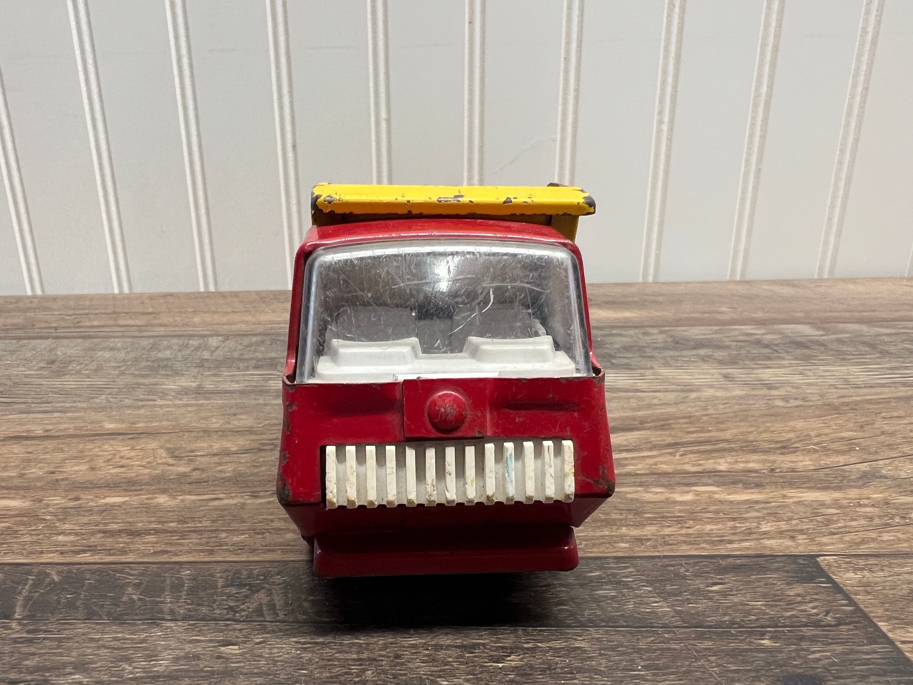 Tonka Mini Dump Truck Red and Yellow Pressed Steel 1970's 5 Inch ...