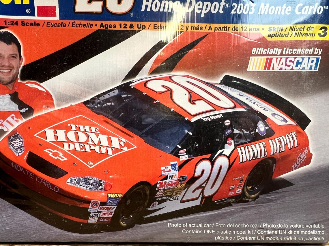 Tony Stewart Nascar Revell Model Kit Sealed Home Depot Monte Carlo - Etsy