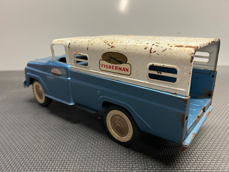 Tonka Fisherman Pickup With Top 1960s Vintage Pressed Steel Collectible ...