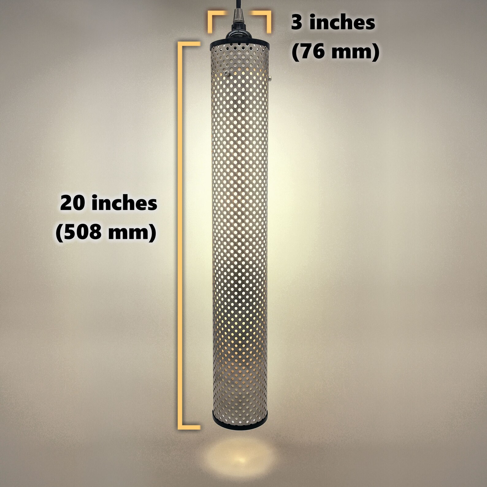 Stanley Pendant Lamp LED Modern Industrial Loft Style 20 Height X 3 ...