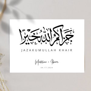 Nikkah Thank You Card Islamic Wedding Card Custom Kitab Paper Katb ...