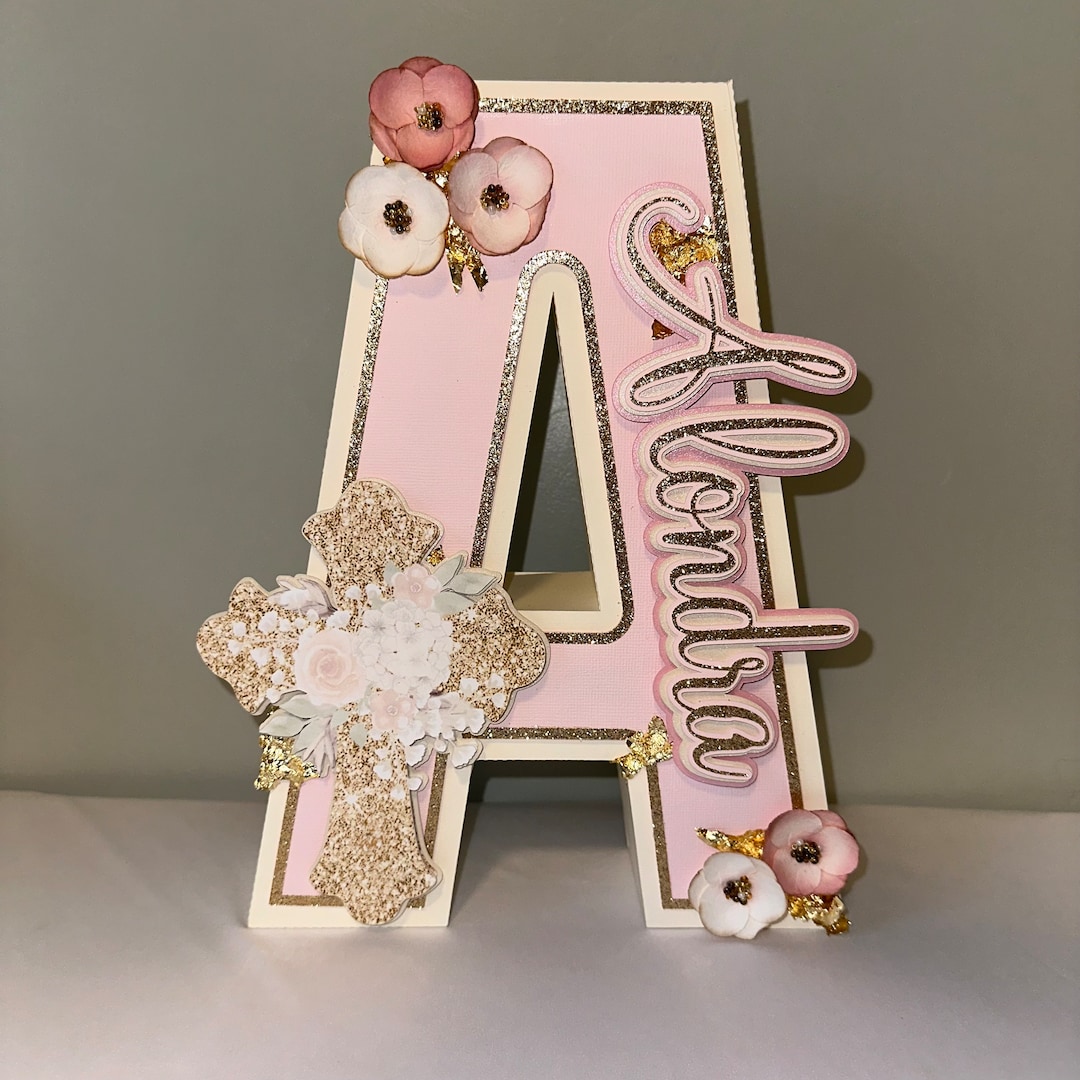 3D Decorated Letters and Numbers - Etsy