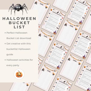 Ultimate Halloween Bucket List Printable Fall Activities Perfect for ...