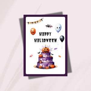 Printable Halloween Cards Spooky, Scary and Funny Designs Perfect for ...