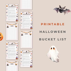 Ultimate Halloween Bucket List Printable Fall Activities Perfect for ...