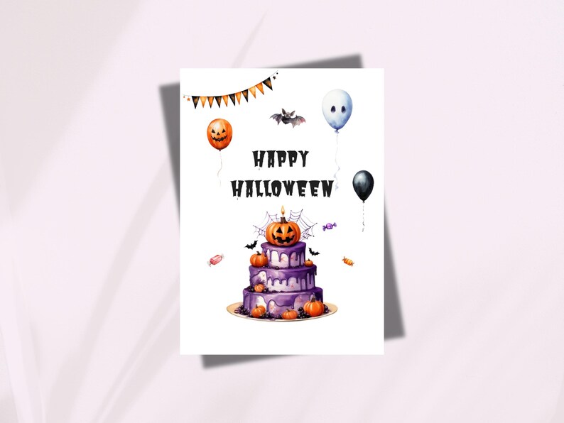 Printable Halloween Cards Spooky, Scary and Funny Designs Perfect for ...